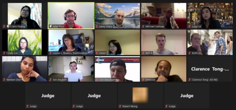 Humorous Speech and Table Topics Contests 2021 - Toast of Broadway